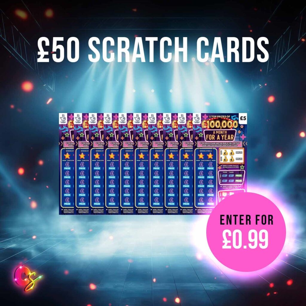 £50 Scratch Cards – Competition Sisters