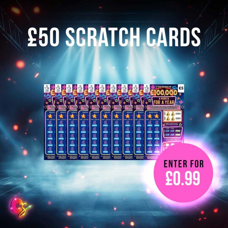 £50 Scratch Cards – Competition Sisters